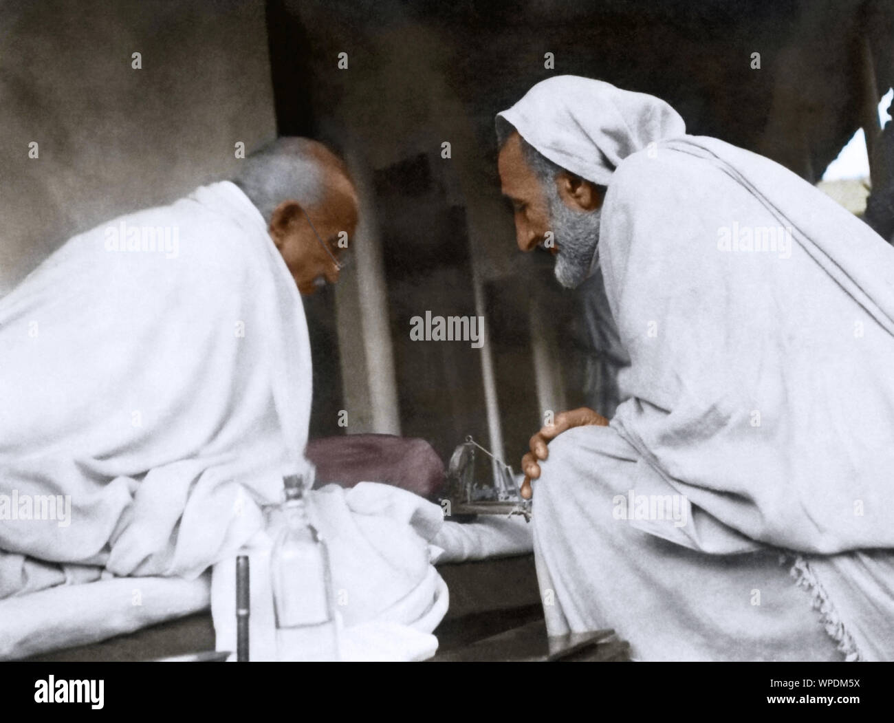 Mahatma Gandhi and Khan Abdul Ghaffar Khan, Calcutta, West Bengal ...