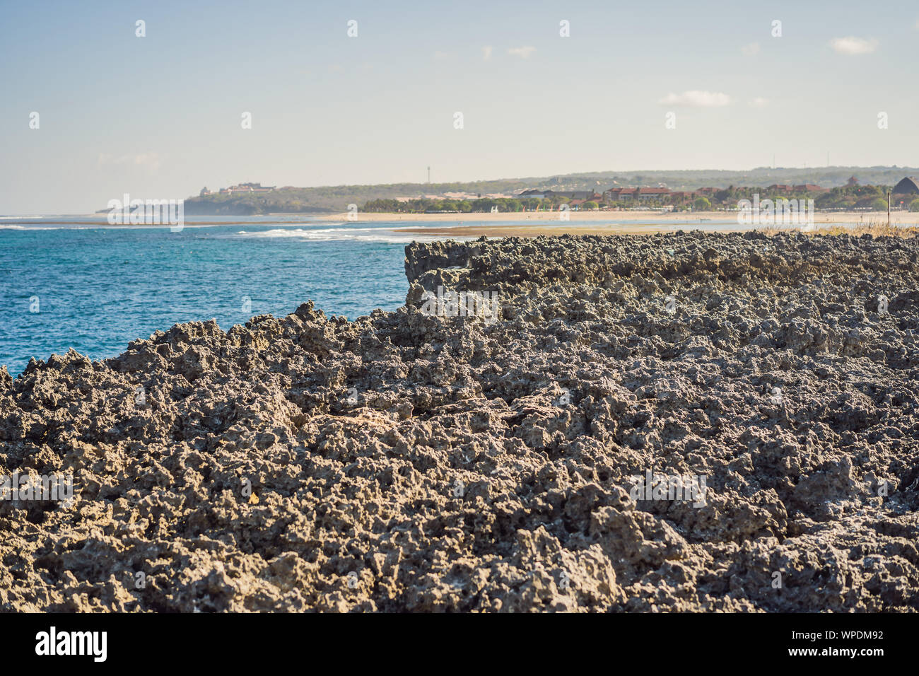Volcanic rocks in Bali, Nusadua, Waterbloom fountain Stock Photo - Alamy