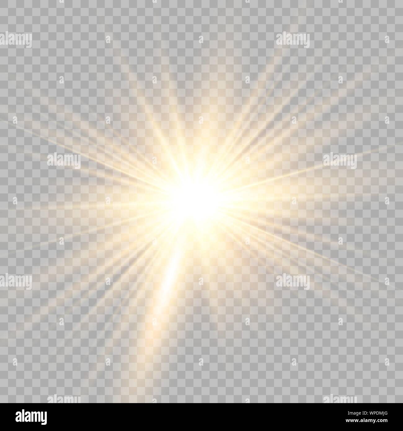 Glow light effect, explosion, glitter, spark, sun flash. Vector ...