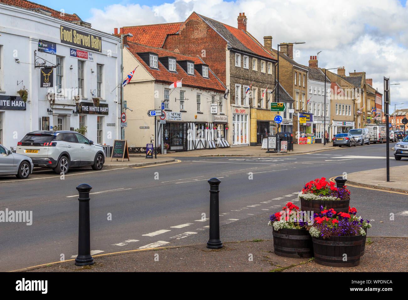 swaffham town centre,norfolk, england uk gb Stock Photo - Alamy