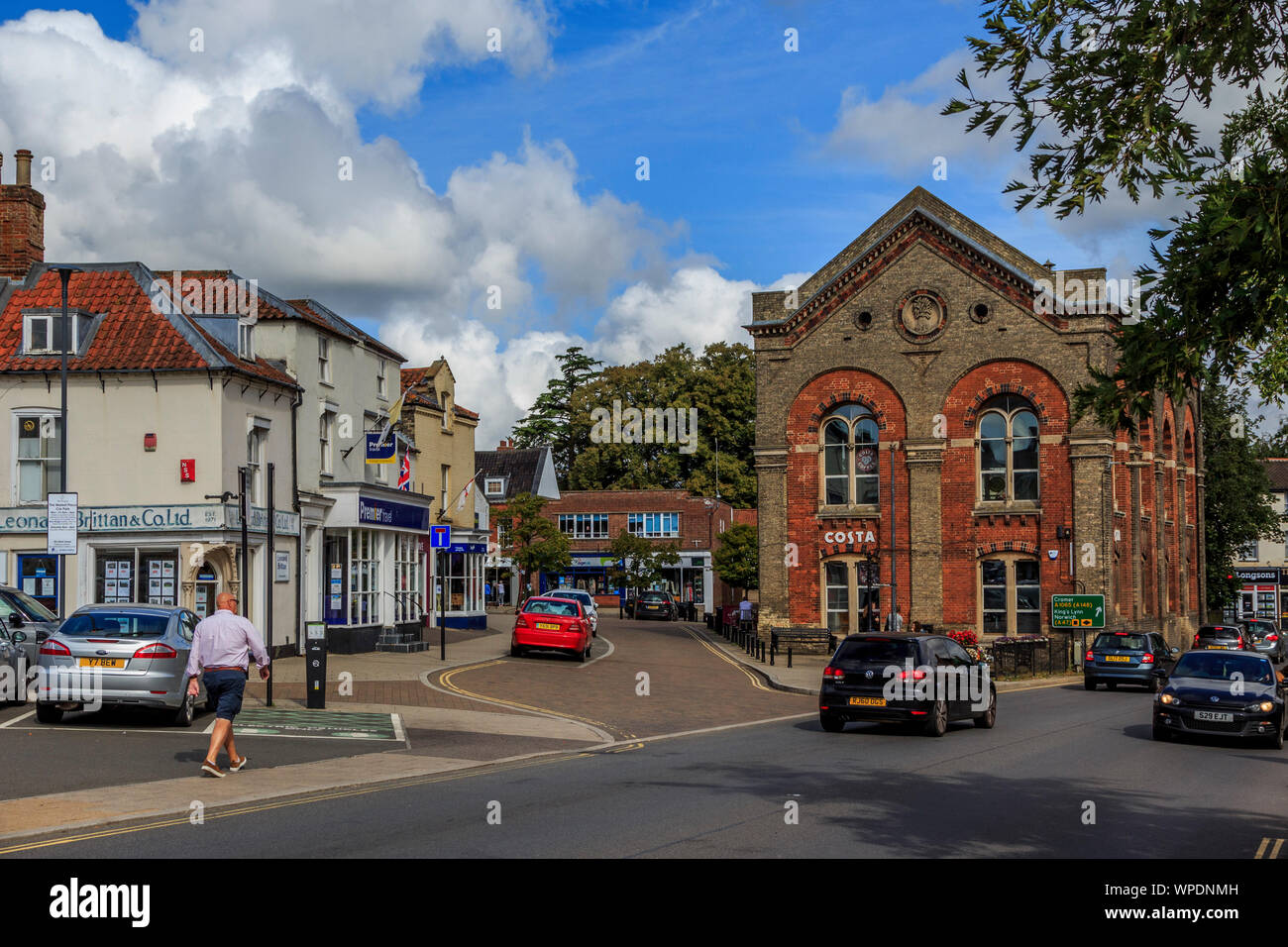 swaffham town centre,norfolk, england uk gb Stock Photo - Alamy
