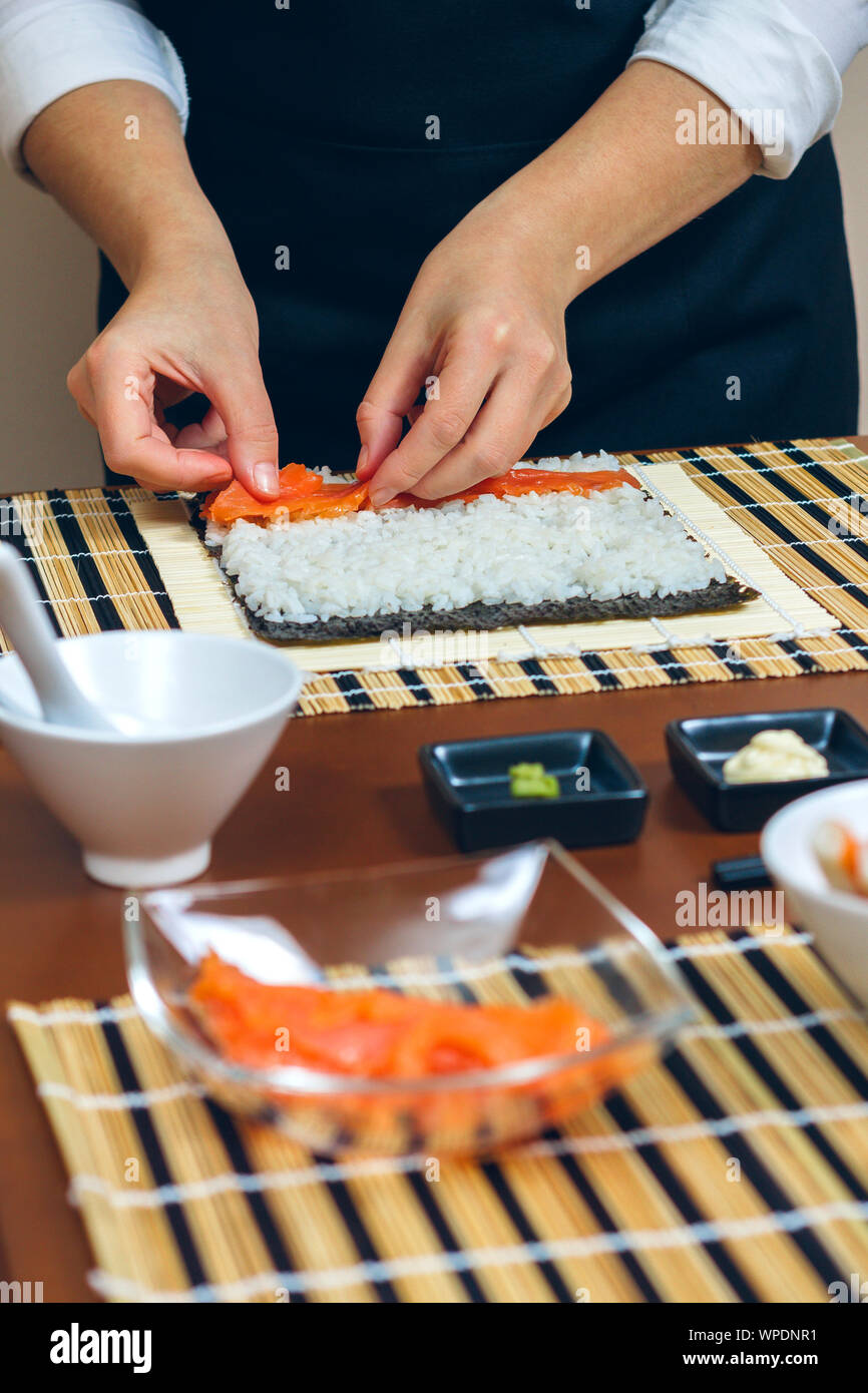 Female chef hands preparing hi-res stock photography and images - Alamy