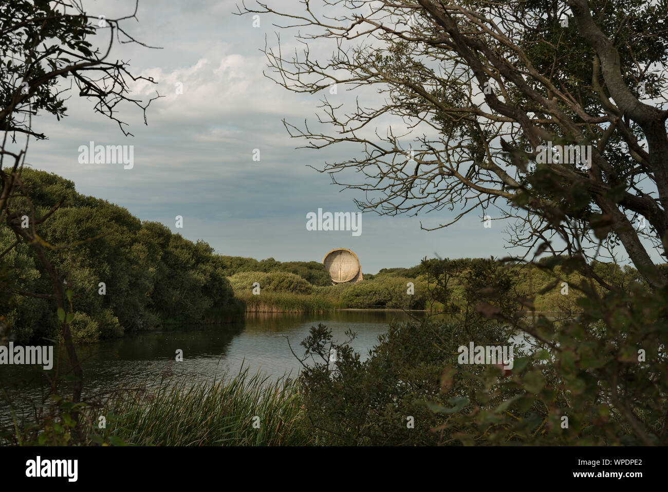 Experimental acoustic sound mirrors 20' 30' 200' forerunner of radar ...