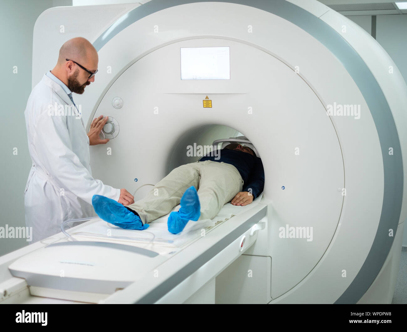 Patient visiting MRI procedure in a hospital Stock Photo - Alamy