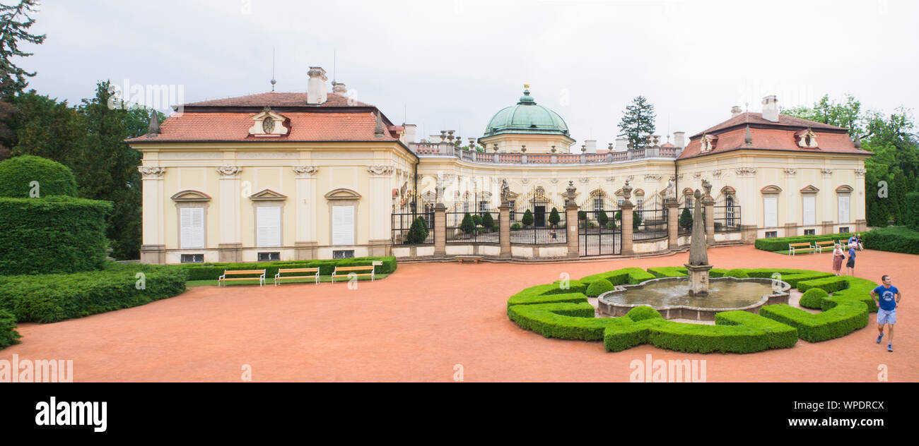 The Baroque Chateau Buchlovice with Chateau Park, Zlin Region, Czech ...