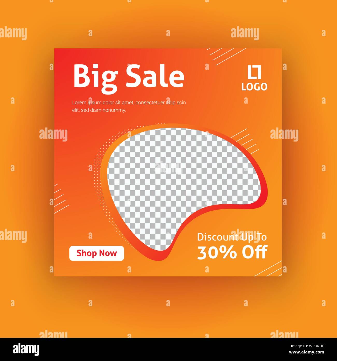 Sale discount social media Stock Vector Images - Alamy