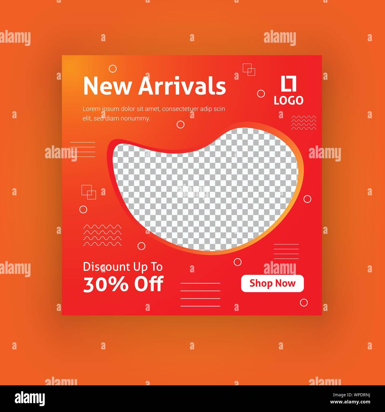 Social media post background Stock Vector Images - Alamy