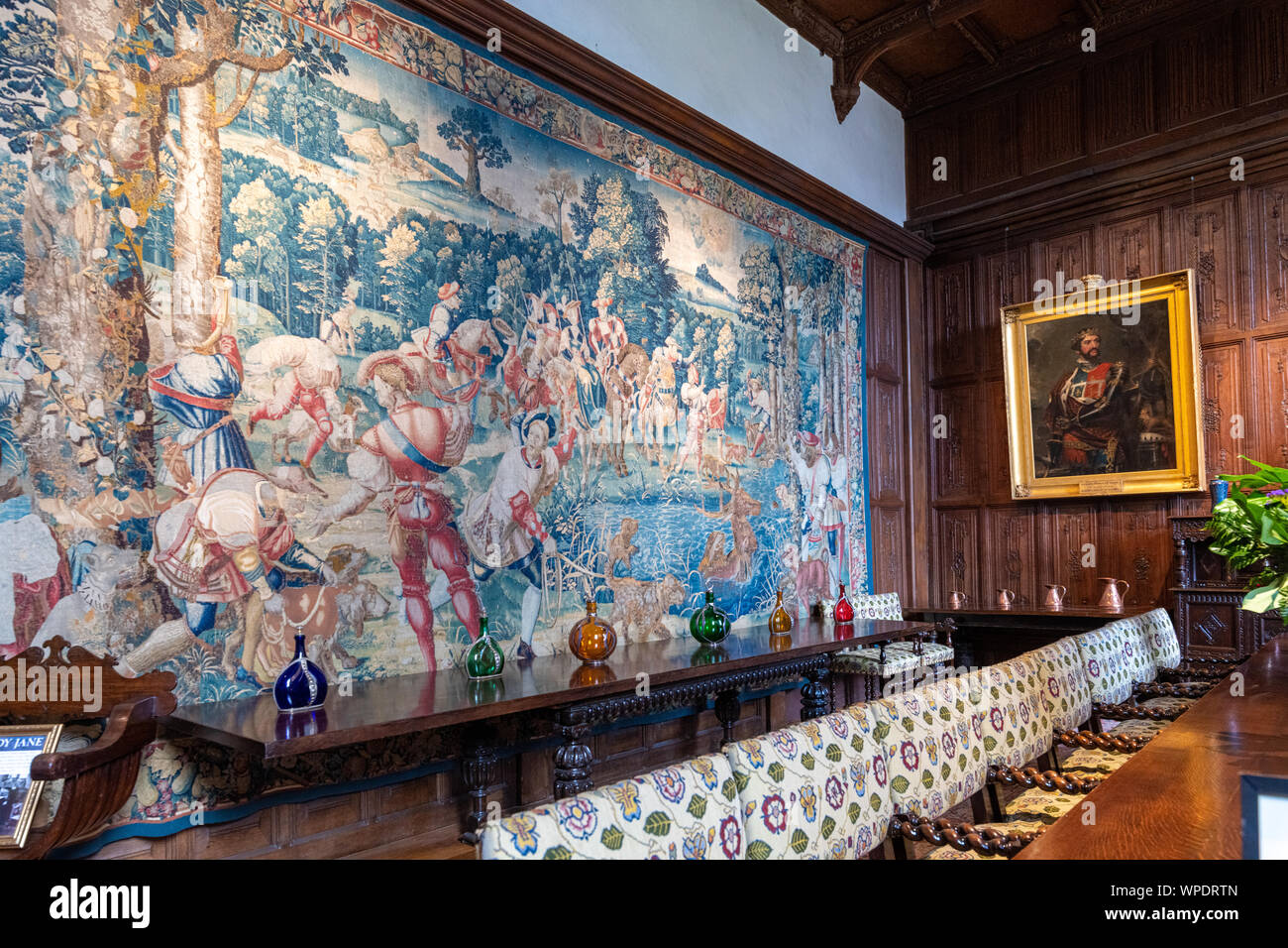 Hever Castle Interior, Kent, UK Stock Photo - Alamy
