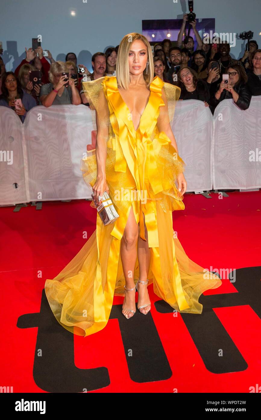 Jennifer Lopez attends the premiere of 'Hustlers' during the 44th ...