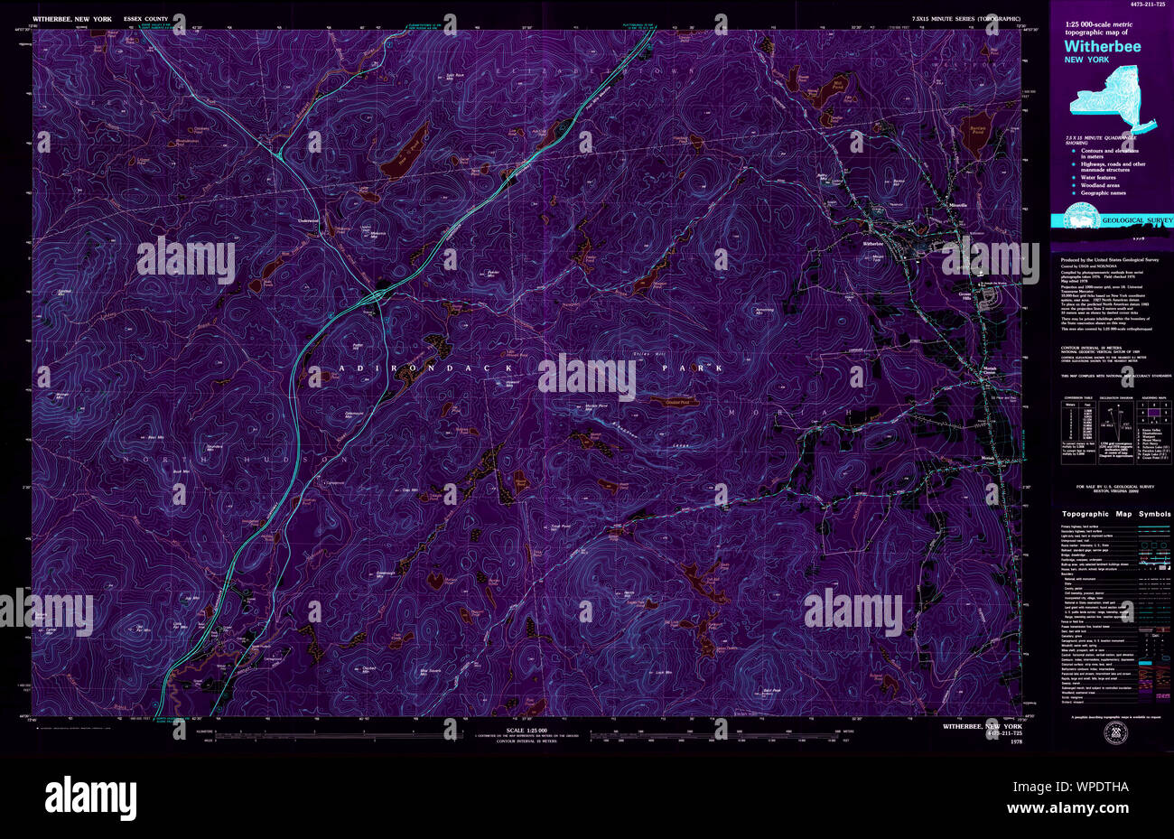 New York NY Witherbee 140358 1978 25000 Inverted Restoration Stock ...