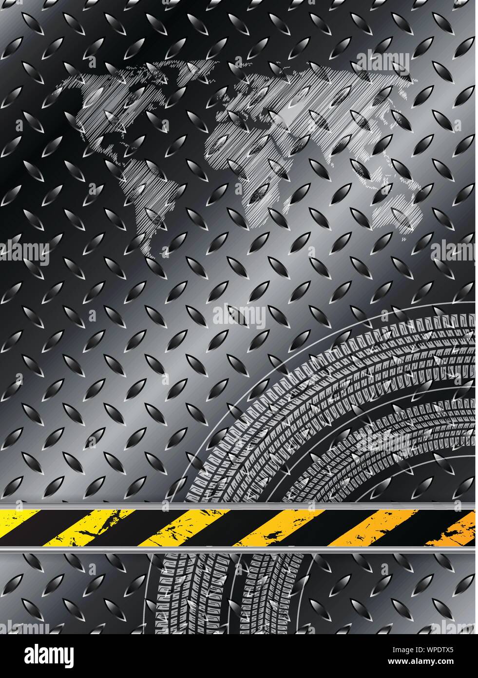 Industrial background in black with tire treads Stock Vector Image ...