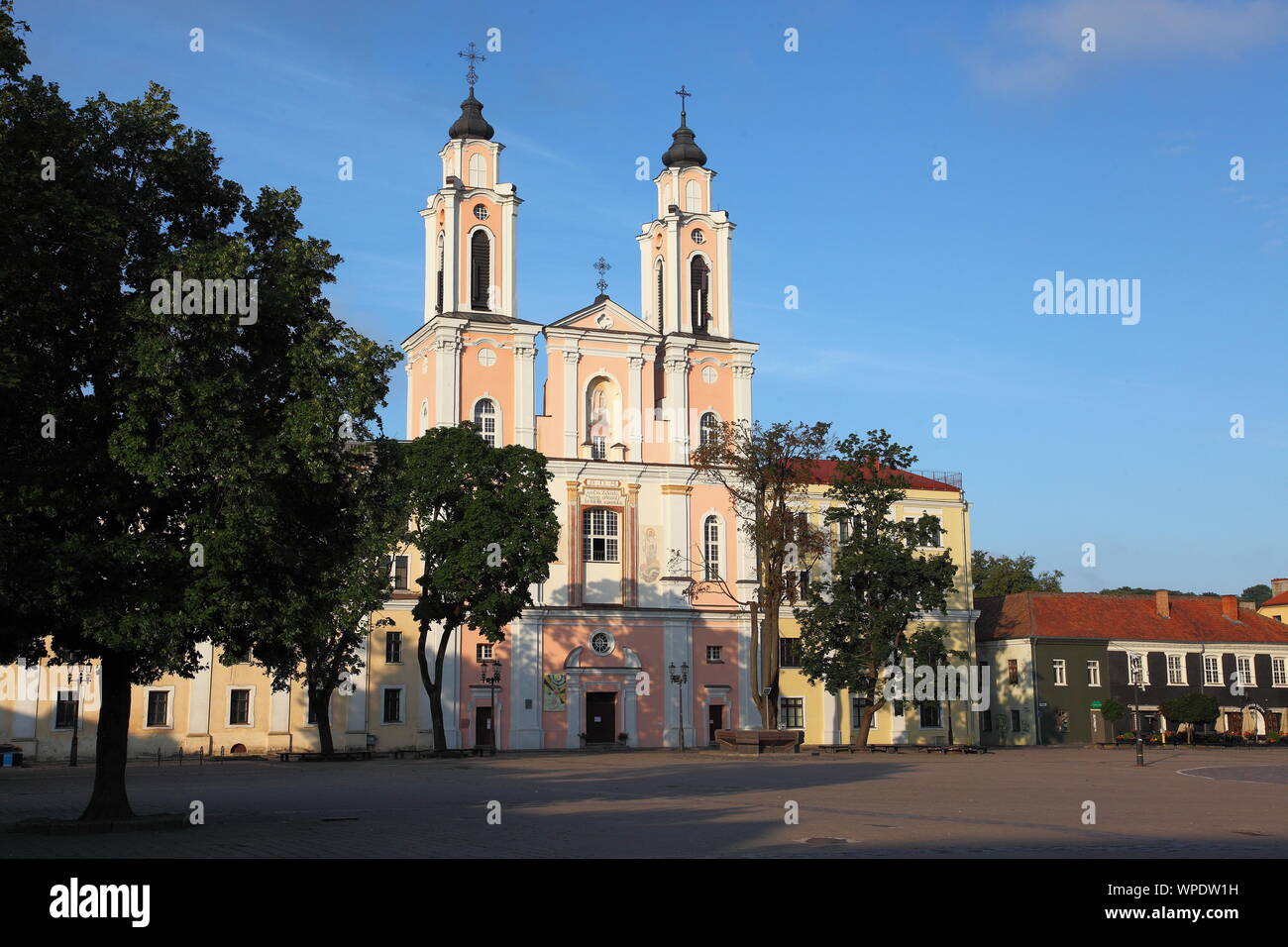 St.Francis Xavier Church and Monastery in the main square of Kaunas ...