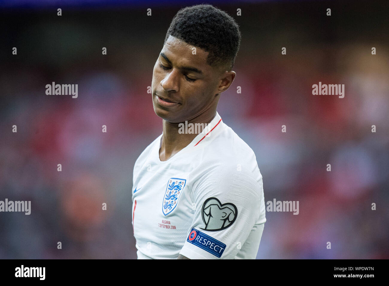 LONDON, ENGLAND - SEPTEMBER 07: Marcus Rashford of England during the ...