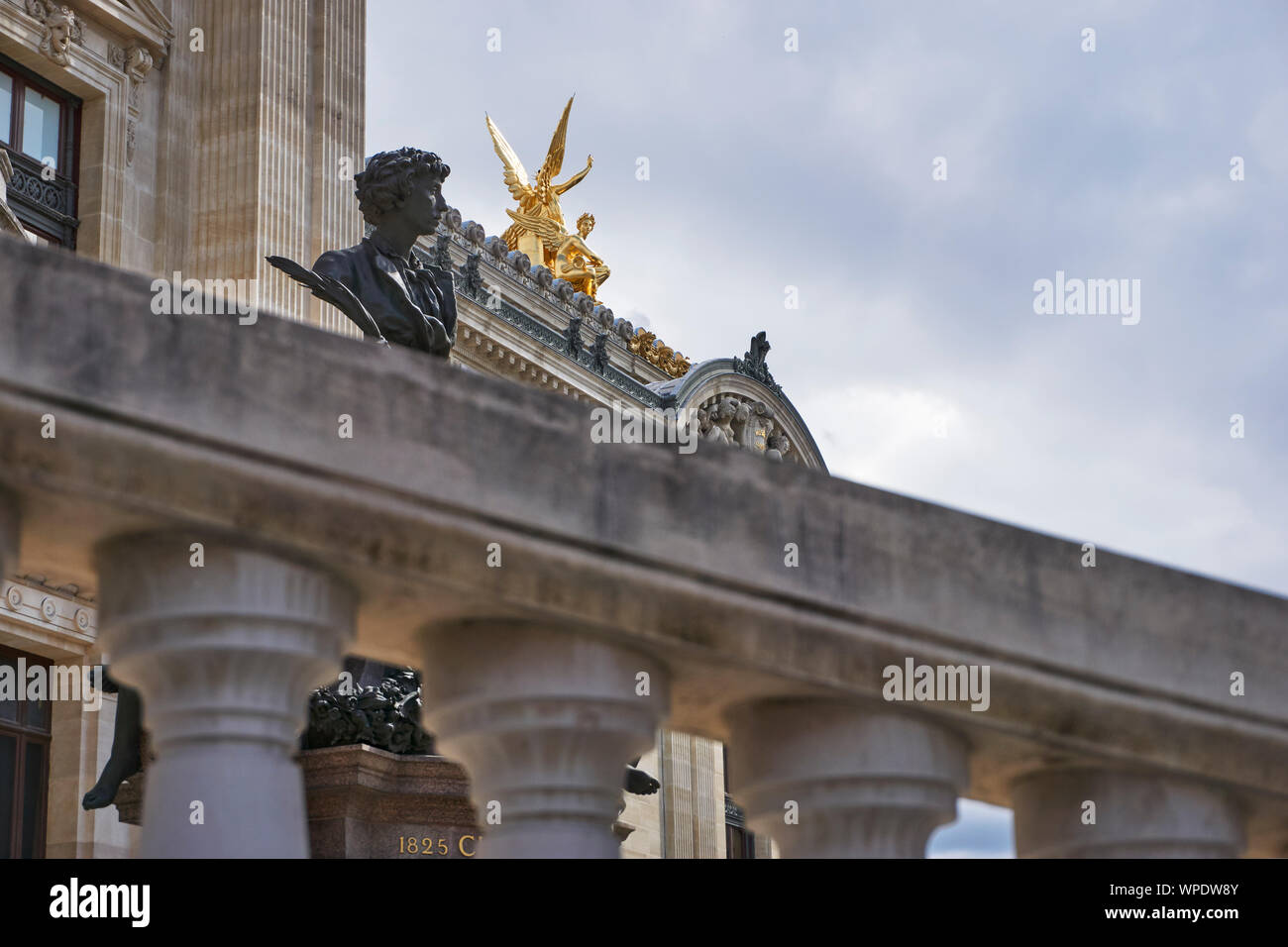 Architectural details of the Garnier Palace. Opera national of Paris ...
