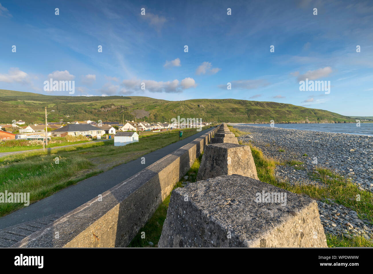 World war 2 Tank traps or Dragons teeth on Fairbourne beach near ...