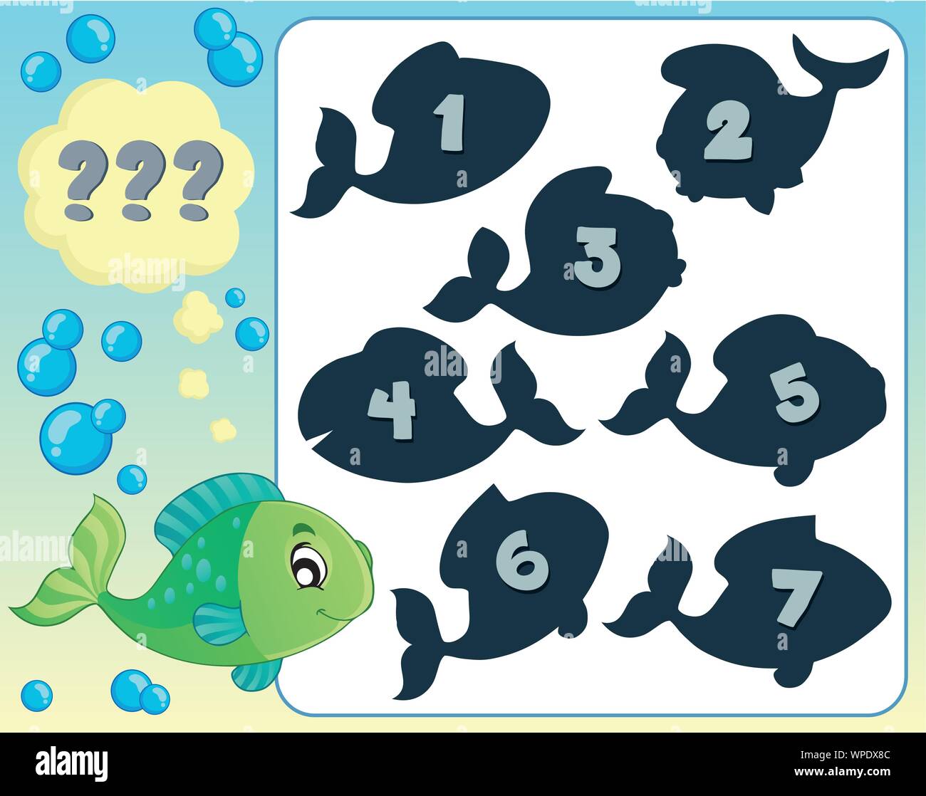 7 fish Stock Vector Images - Alamy