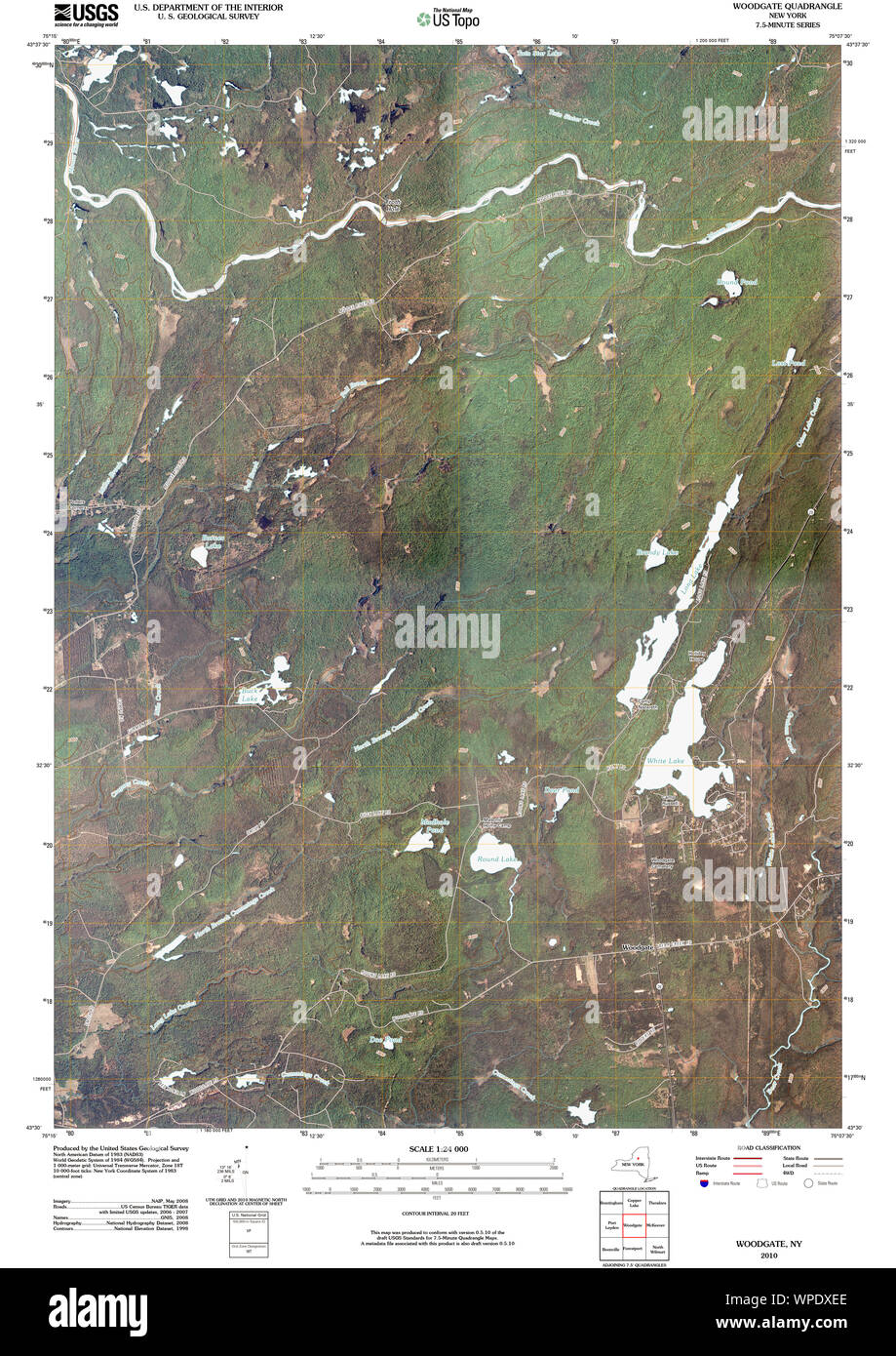 Map of woodgate new york hi-res stock photography and images - Alamy