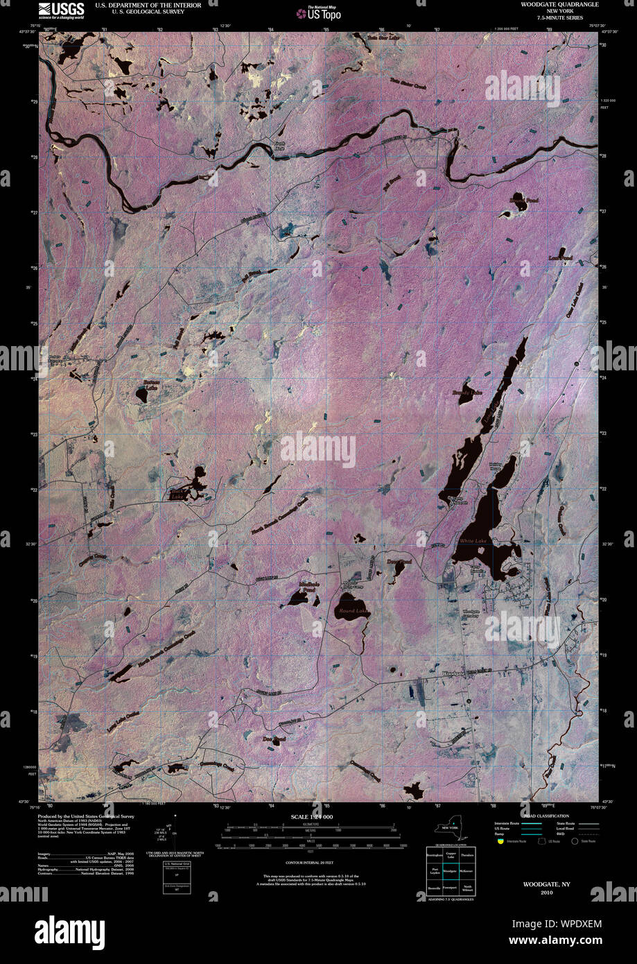 Map of woodgate hi-res stock photography and images - Alamy