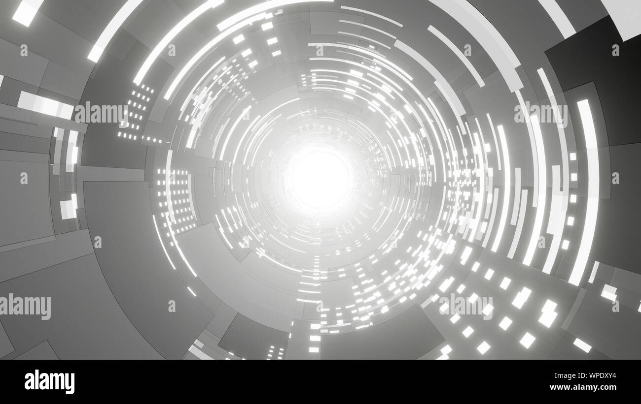Abstract futuristic object. HUD elemet. Science and technology 3D ...