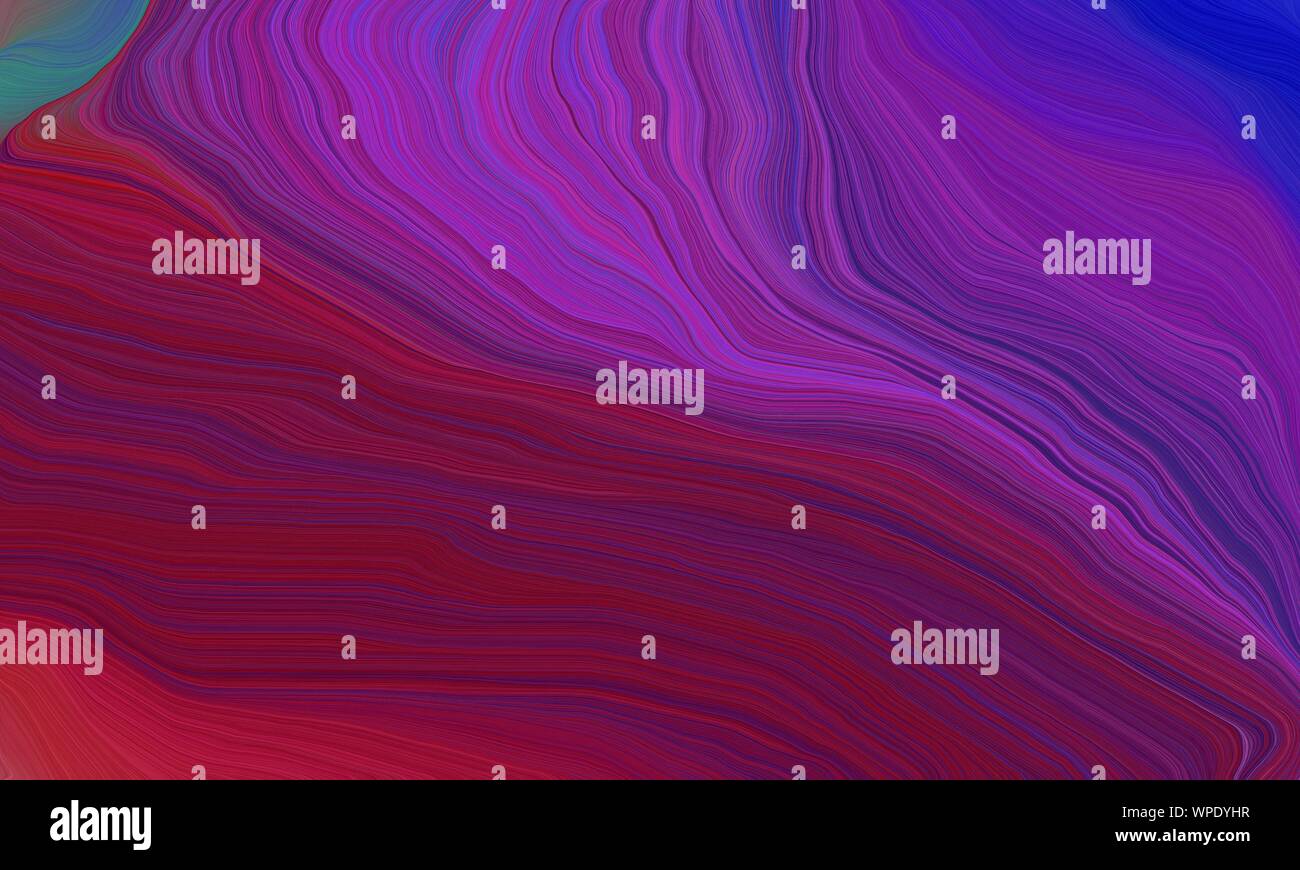 curved lines artwork with dark pink, moderate violet and dark magenta ...
