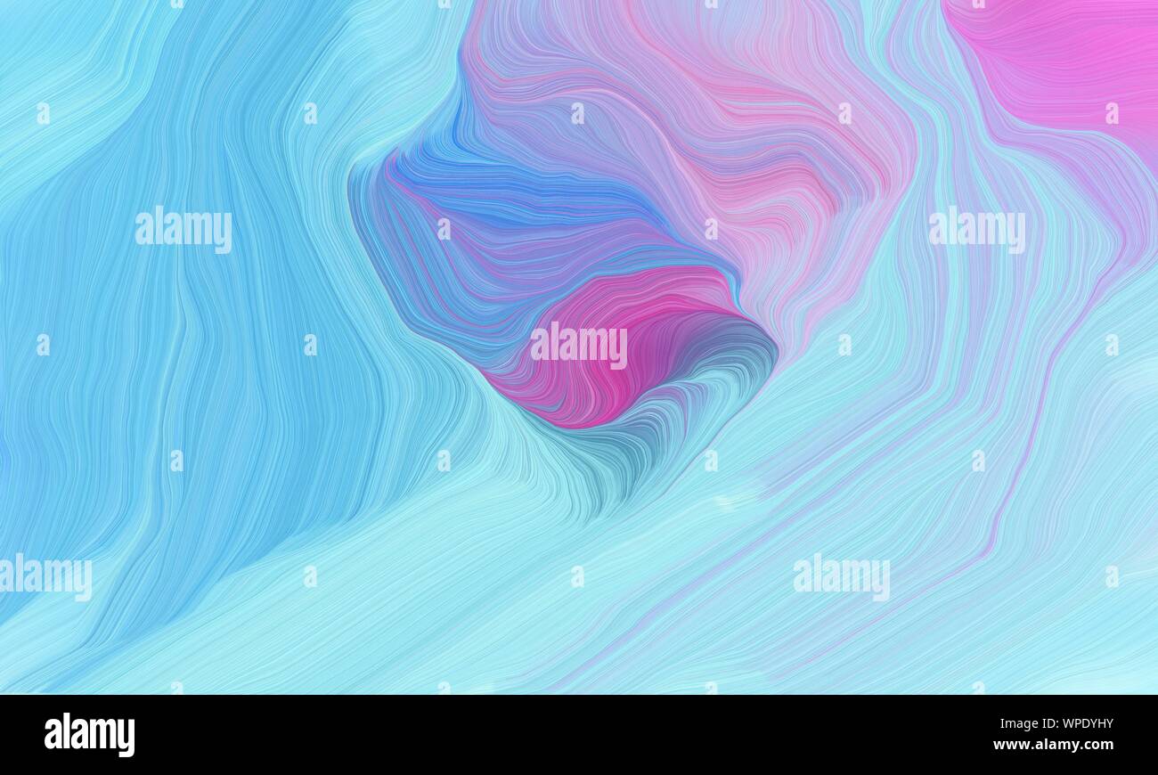 curved lines waves with baby blue, light blue and sky blue colors ...