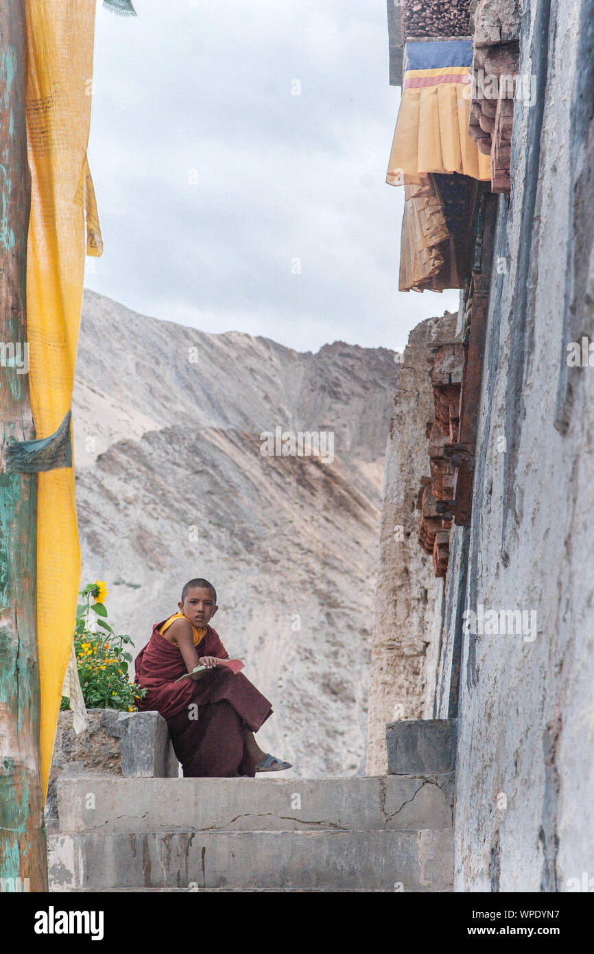 Buddhist monks in their attire hi-res stock photography and images - Alamy