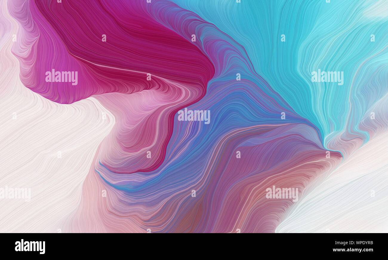 curved lines with light gray, dark moderate pink and steel blue colors ...