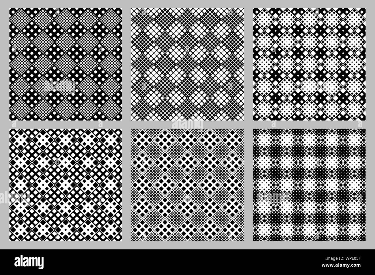 Square pattern background set - abstract vector graphic designs from ...