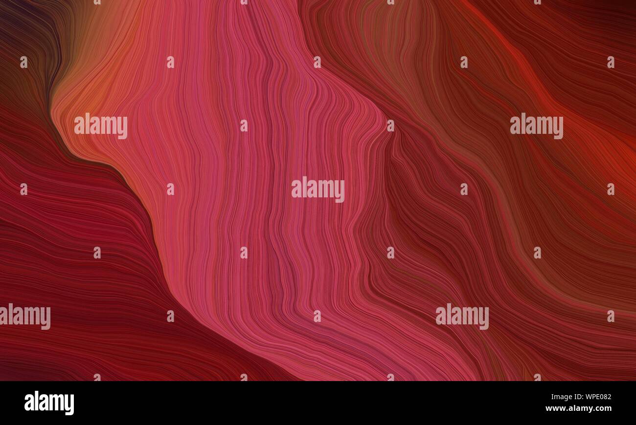 curved lines with saddle brown, dark red and moderate red colors ...