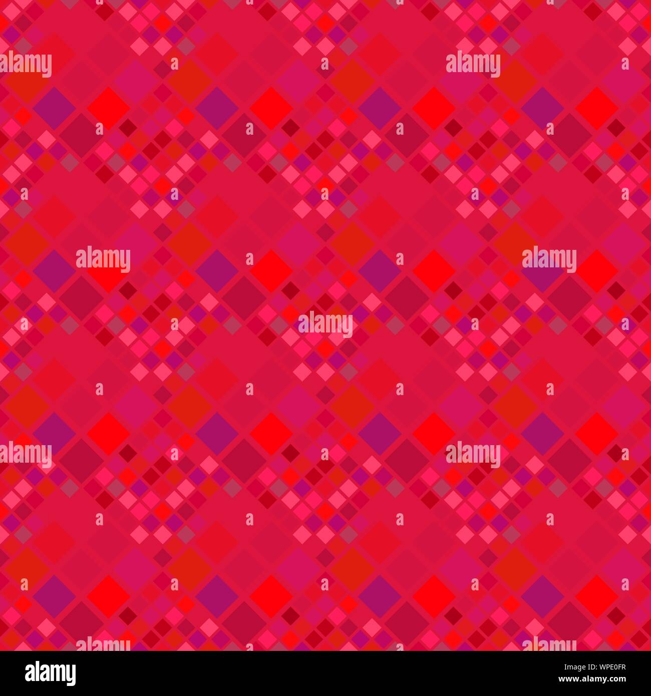 Abstract red diagonal square pattern background - crimson vector ...