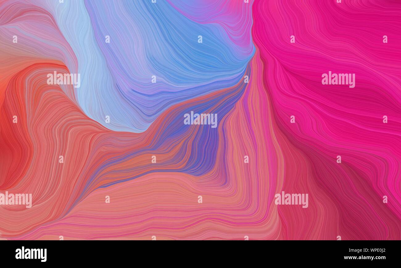 curved lines abstract wallpaper background with moderate pink, medium ...
