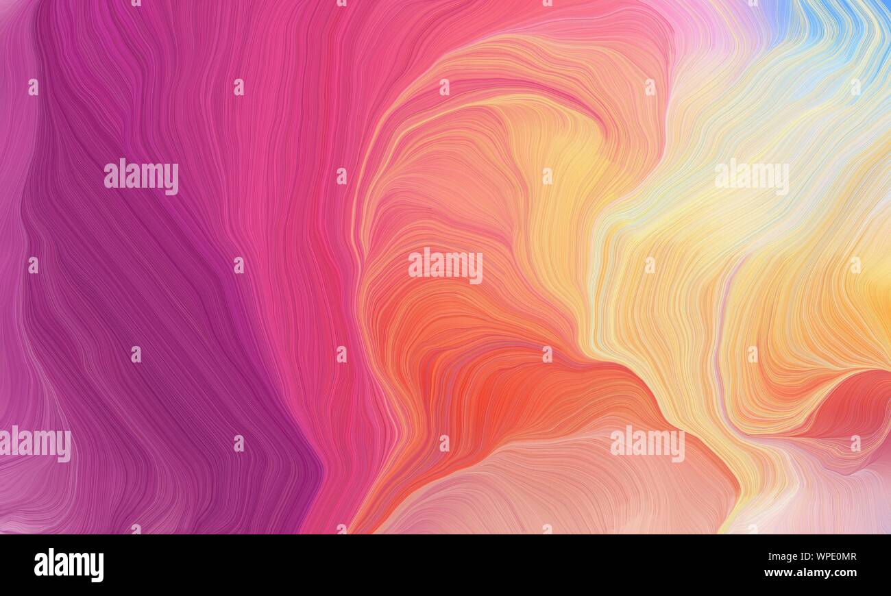 contemporary and modern curved lines waves with moderate pink, wheat ...