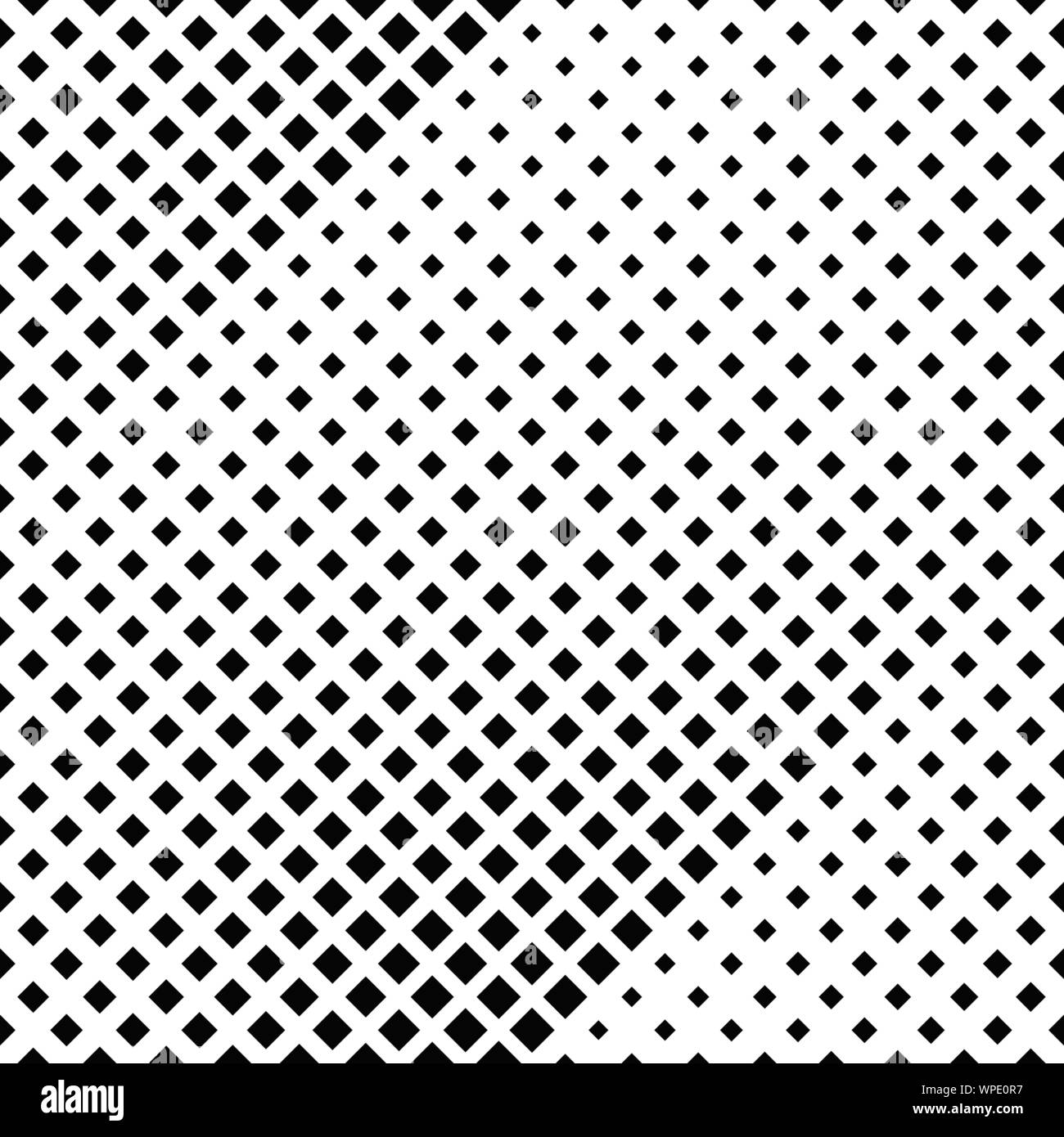 Geometrical Abstract Seamless Square Pattern Background Design Black And White Vector Graphic