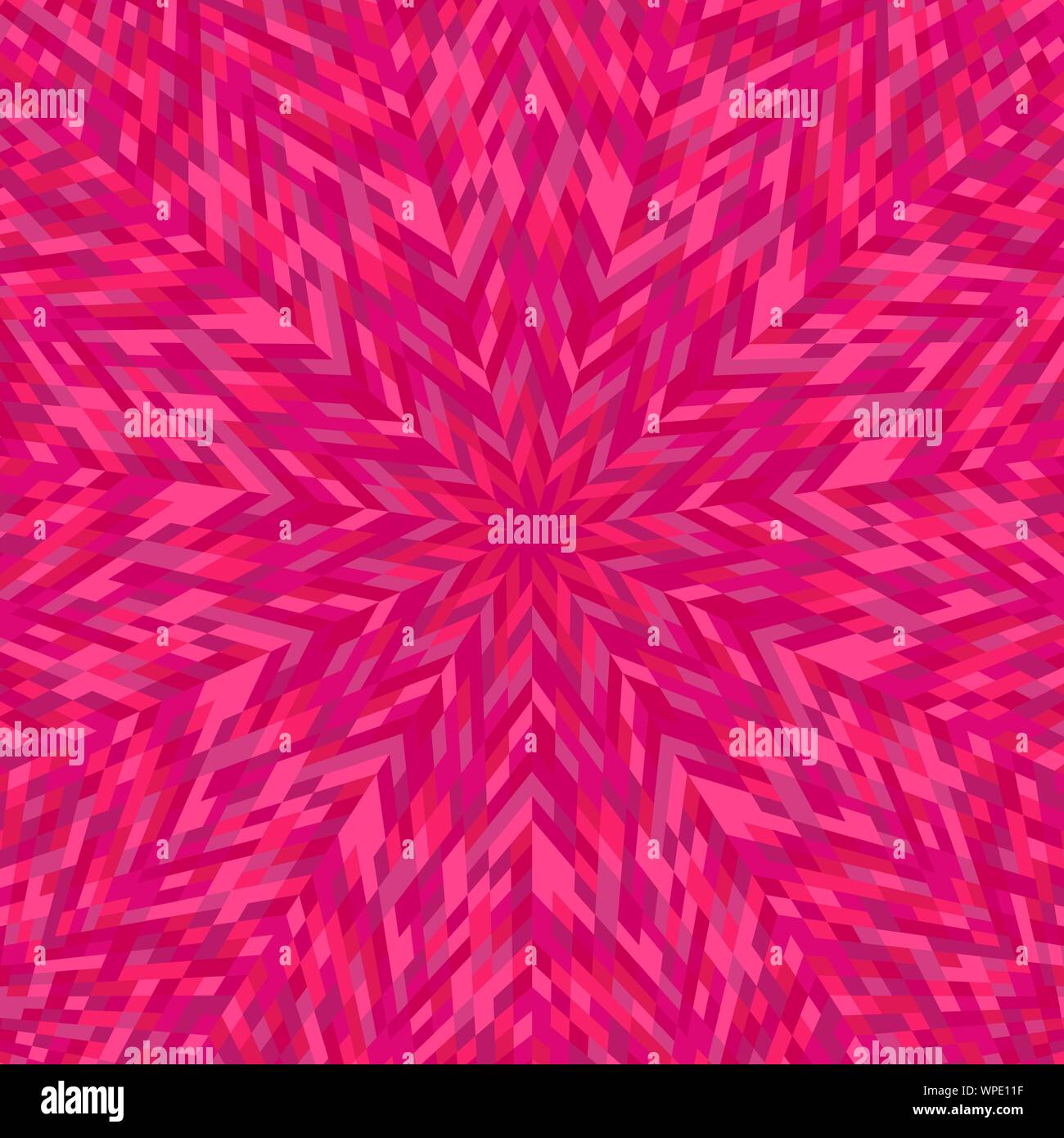 Dynamic Circular Tile Mosaic Background Hypnotic Abstract Colorful Vector Illustration Stock