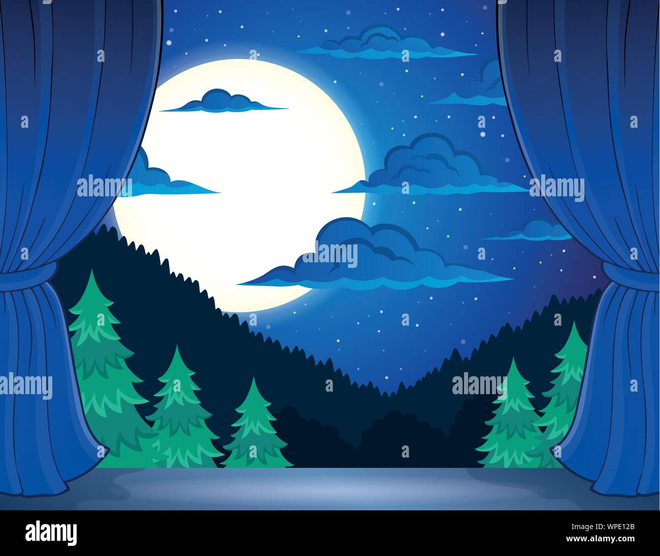Moon stage prop hi-res stock photography and images - Alamy