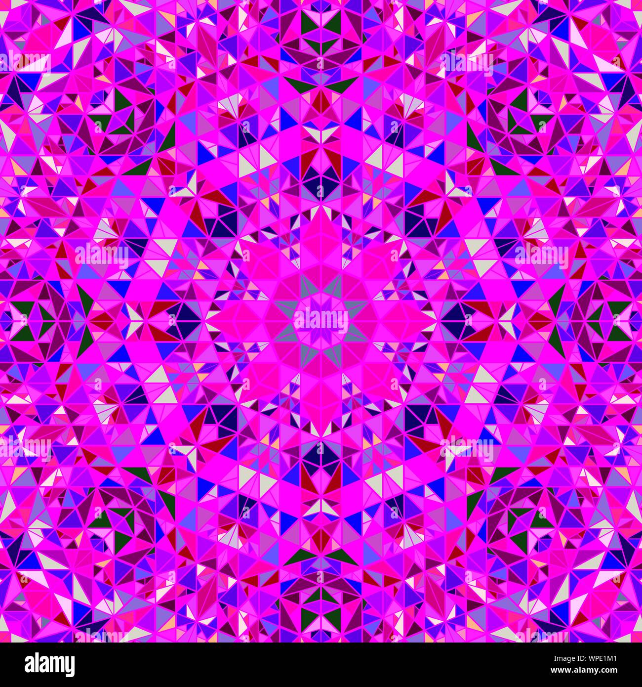 Polygonal dynamic geometrical circular tile triangle mosaic pattern background - hypnotic ...