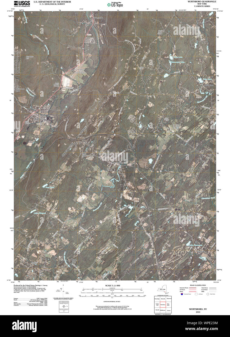 Wurtsboro new york map Cut Out Stock Images & Pictures - Alamy