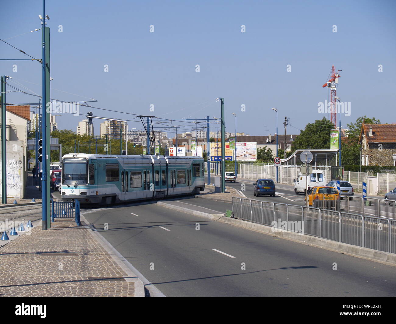 Paris, Tramway T1 Stock Photo - Alamy