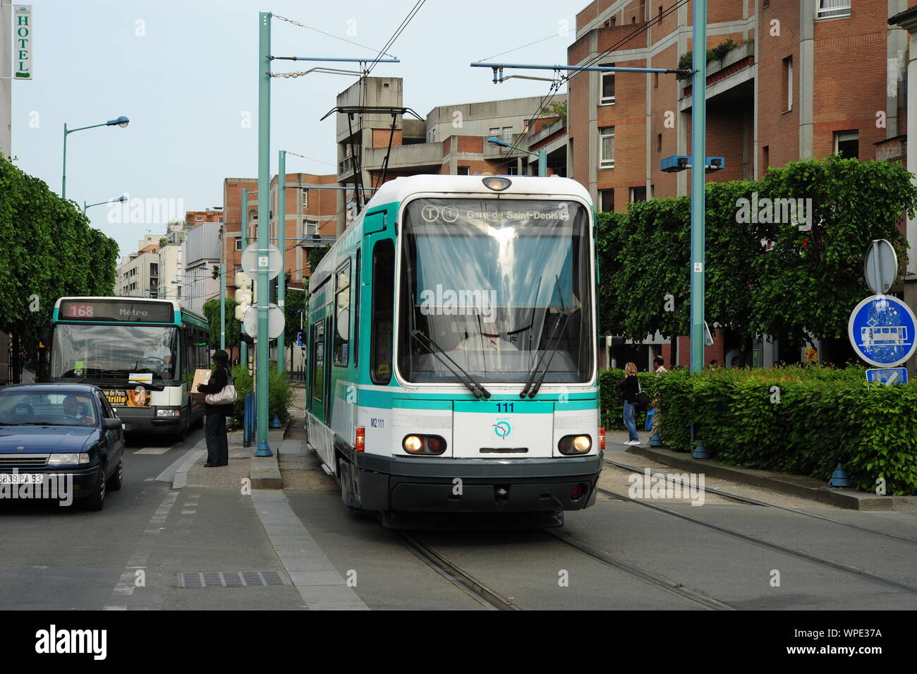 Paris, Tramway T1 Stock Photo - Alamy