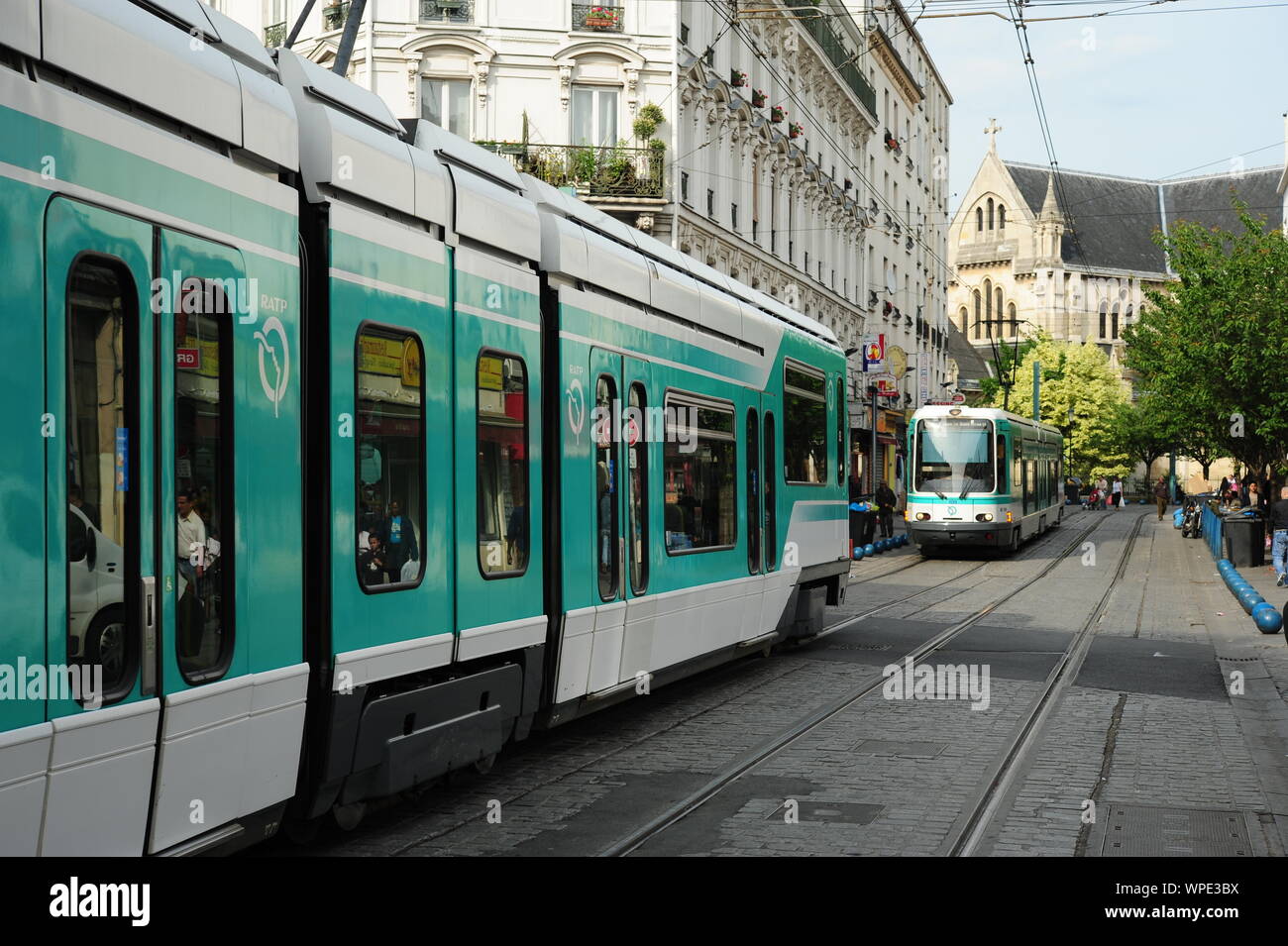 Paris, Tramway T1 Stock Photo - Alamy