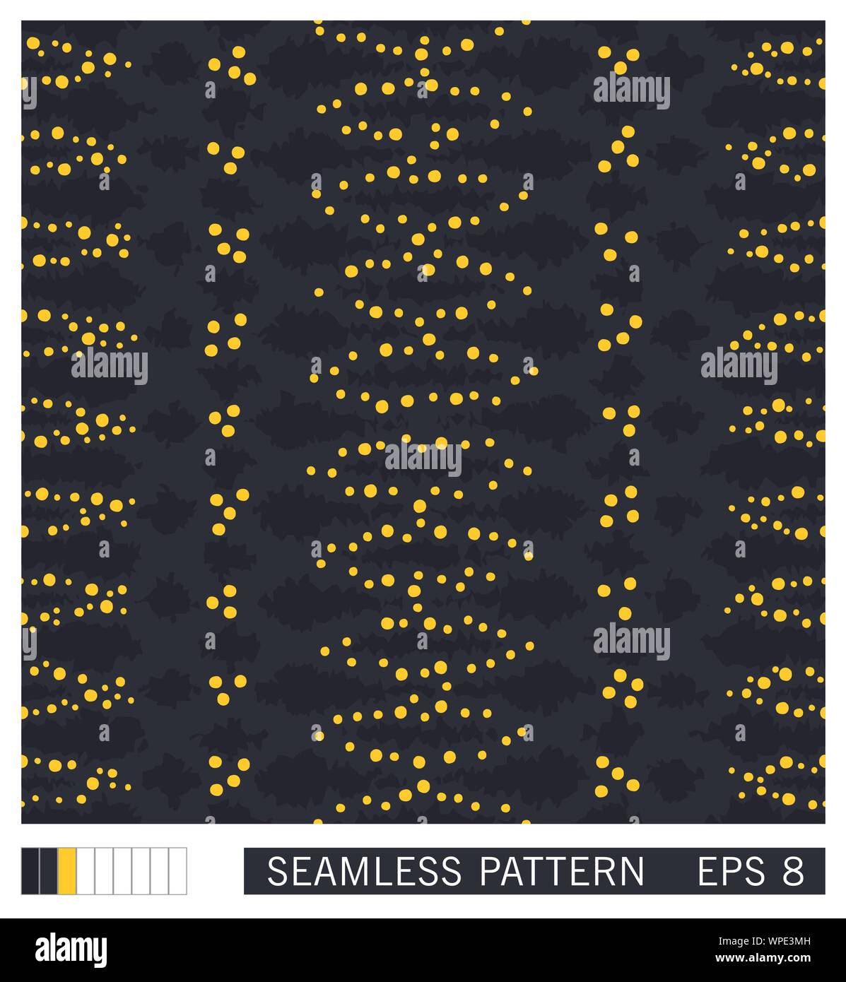 Seamless spotted pattern. Vector lacerated grunge stains and smudges ...