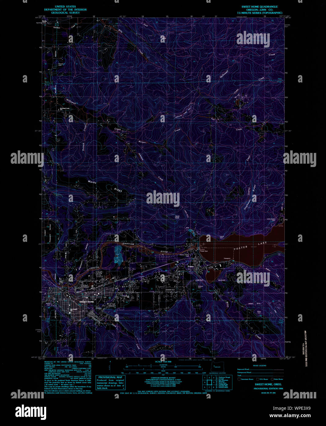 Map of sweet home hi-res stock photography and images - Alamy