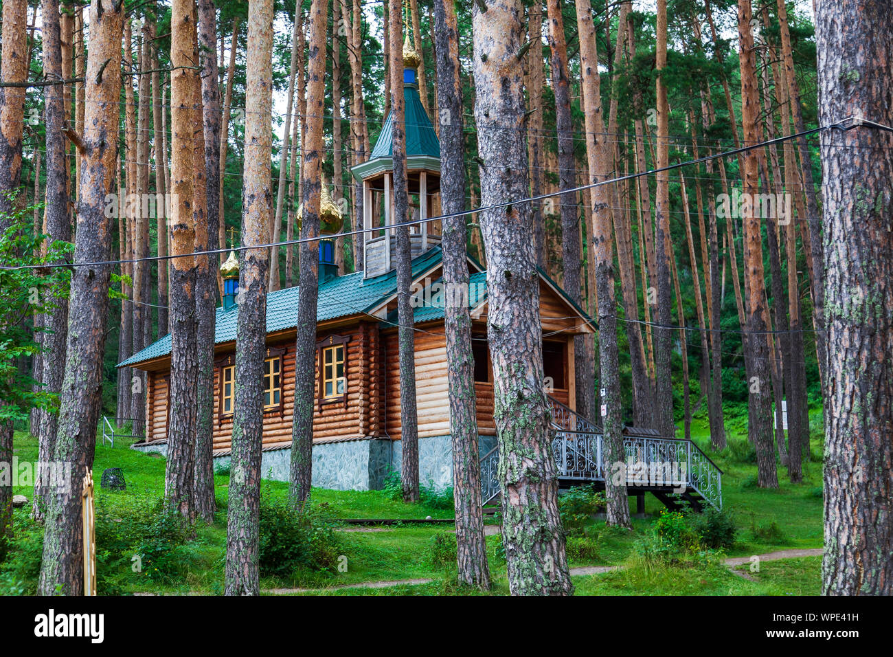 Chapel among trees hi-res stock photography and images - Alamy