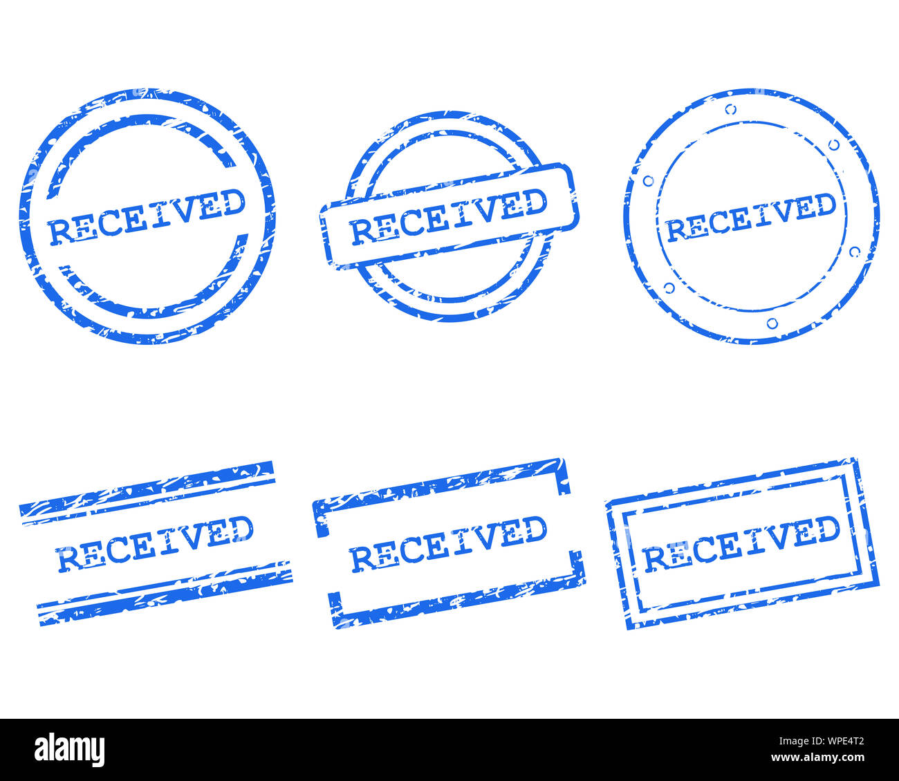 Received stamp High Resolution Stock Photography and Images - Alamy
