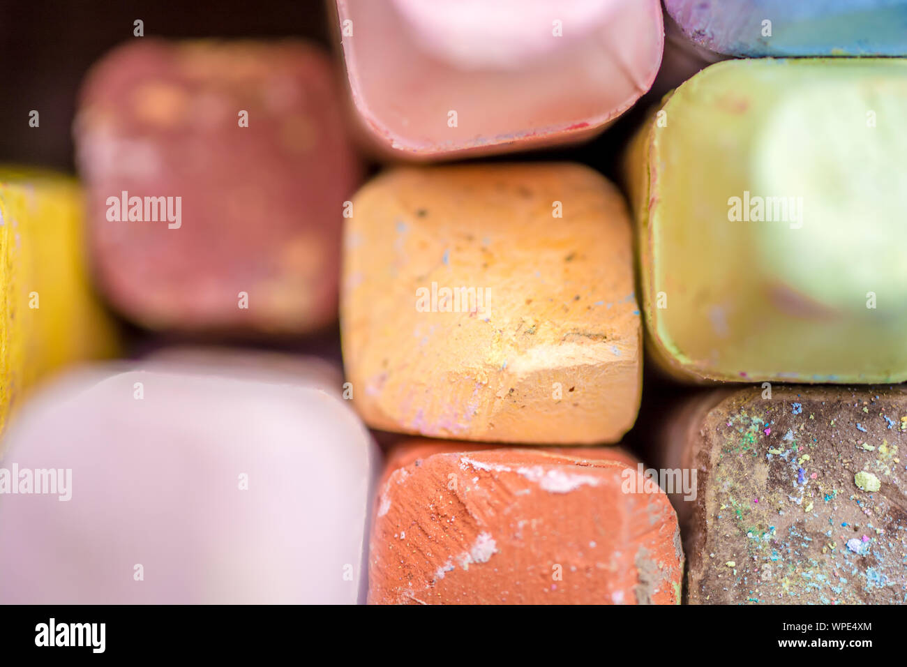 Colorful chalk as a texture Stock Photo - Alamy