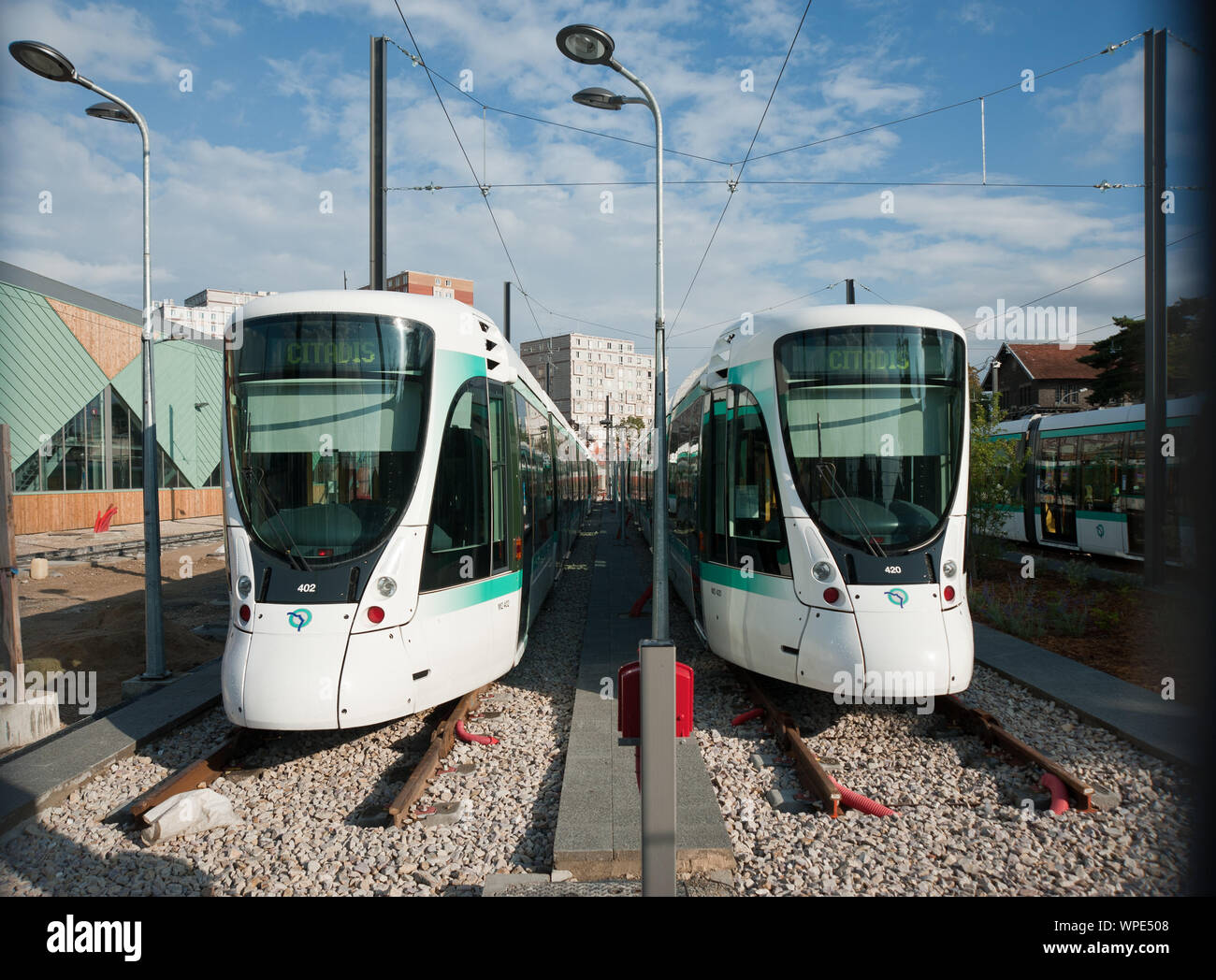Paris, Straßenbahn - Paris, Tramway Stock Photo - Alamy
