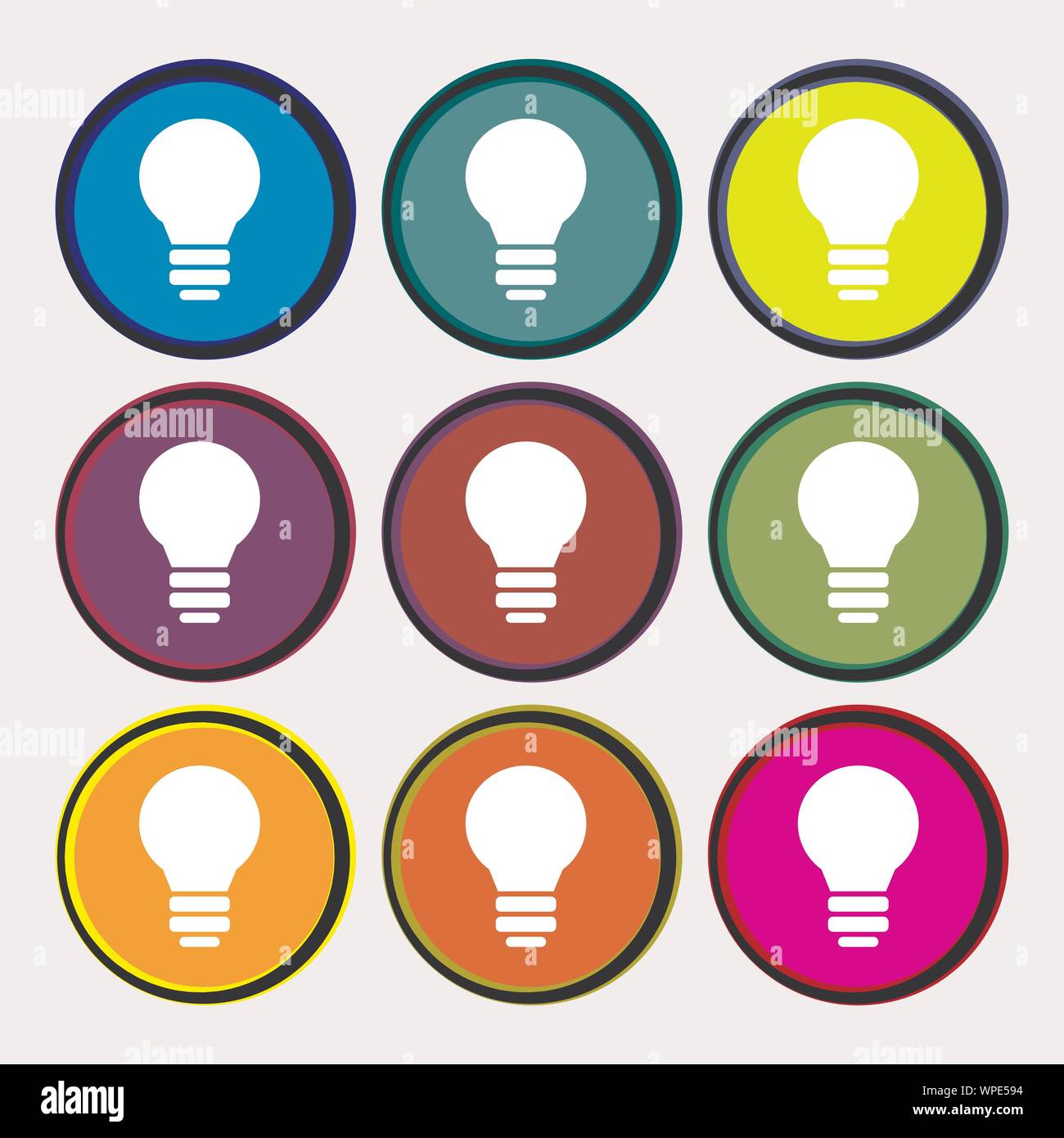 Light lamp, Idea Stock Vector Image & Art - Alamy
