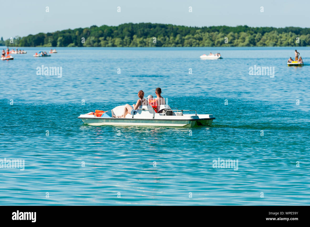 Lake "lac d'Orient" or "lac-reservoir Seine", a conservation storage ...