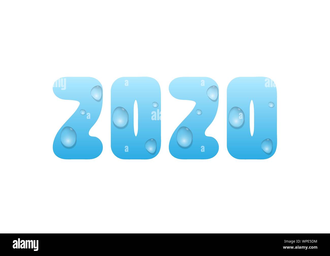 2020 Blue water numbers Stock Vector Image & Art - Alamy