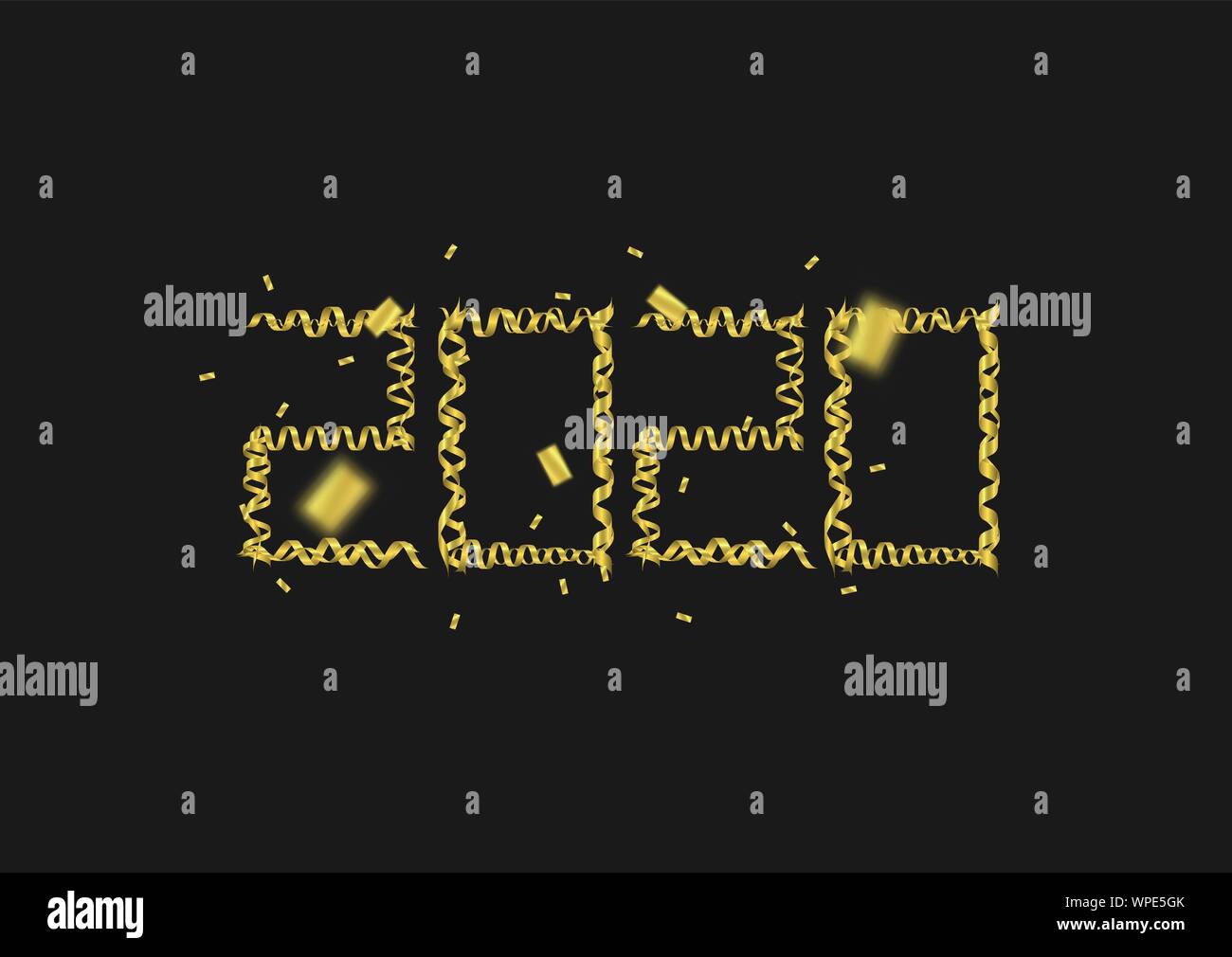 2020 golden numbers illustration Stock Vector Image & Art - Alamy